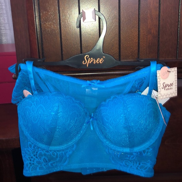 Spree Intimates | Intimates & Sleepwear | Sale Blue Lace Lingerie Set ...